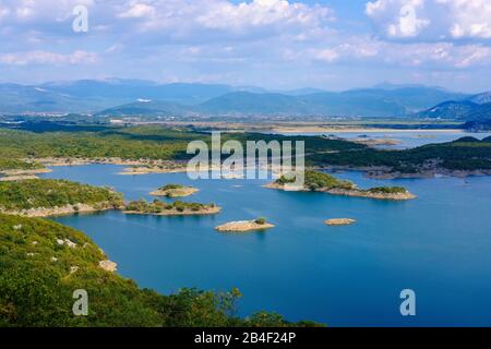 Reservoir, Lake Slano, Krupac Lake, Slansko jezero, Niksic, Montenegro ...