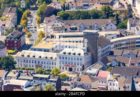 Aerial view, City Hall Velbert, city administration, Velbert ...