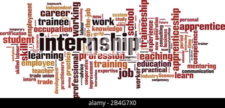 Apprenticeship word cloud concept. Collage made of words about ...