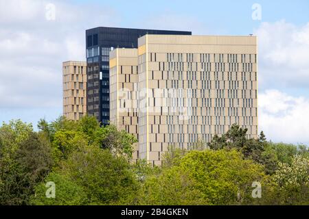 Office tower European Court of Justice, EU Building, Kirchberg Plateau ...