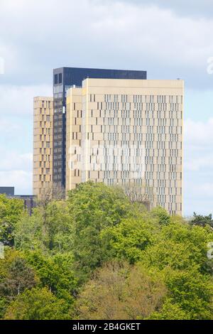 Office tower European Court of Justice, EU Building, Kirchberg Plateau ...
