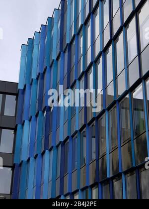 Munich Re (Munich Reinsurance Company) Exterior facade with red ...