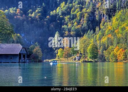 Konigssee, Schönau, Berchtesgadener Land, Bavaria, Germany Stock Photo ...