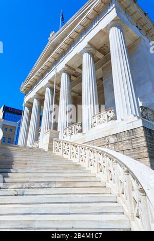 The National Library of Athens, Greece Stock Photo - Alamy