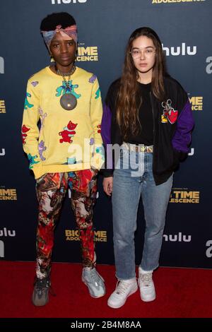 Kabrina Adams and Rachelle Vinberg attend the premiere of "Big Time ...
