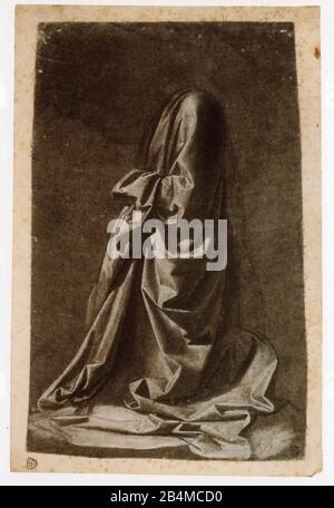LEONARDO DA VINCI. DRAPERY FOR A KNEELING FIGURE Stock Photo - Alamy