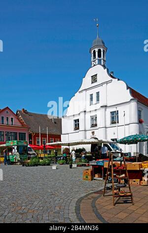 Germany, Mecklenburg-West Pomerania, Wolgast, half-timbered house in the Old Town Stock Photo ...