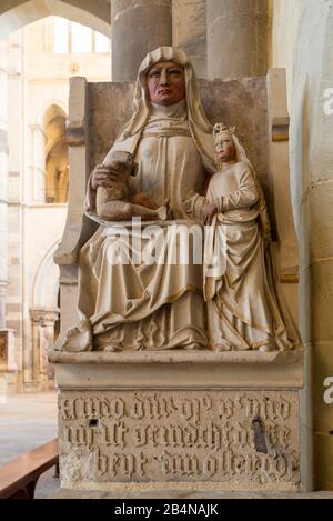 'Die heilige Anna, Mutter der Jungfrau Maria, mit der heiligen Maria ...