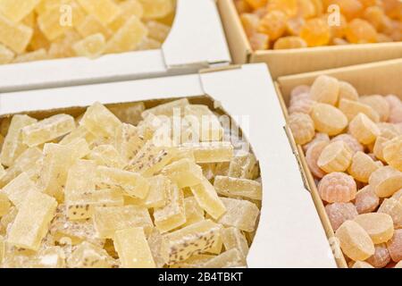 close up of different sweets on table Stock Photo - Alamy