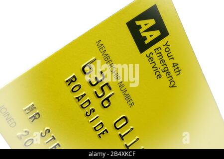 AA Membership Card Stock Photo - Alamy