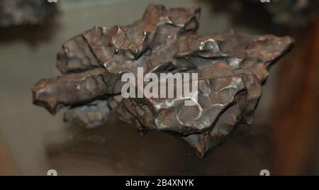 Meteorite texture background. meteorite surface close up. stone ...