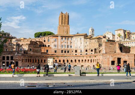 Rome / Italy - May 2, 2015: The Palace of Spain, Monaldeschi Palace ...