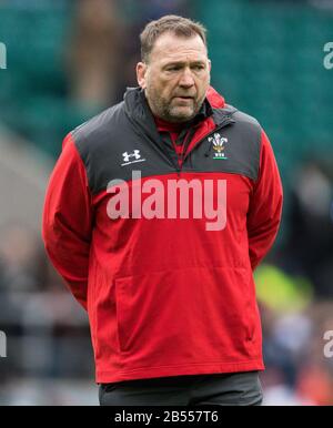 Wales forwards coach Jonathan Humphreys (left) and scrum coach Adam ...