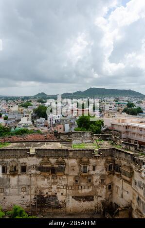 View of Bhuj City from Prag Mahal, Bhuj, Kutch, Gujarat, India Stock ...