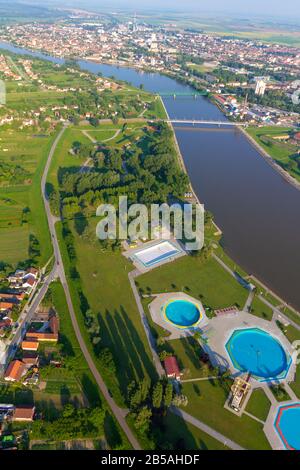 Aerial photo of Osijek city, Croatia Stock Photo - Alamy