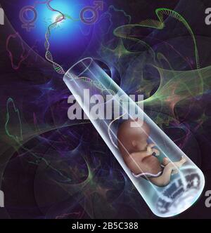 IVF baby concept and in vitro fertilization fertility treatment and ...
