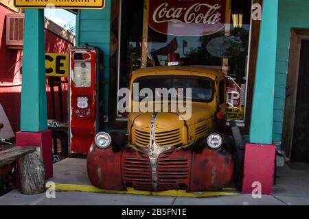 Route 66 with old cars inspired by Disney's CARS movie. Route 66 ...