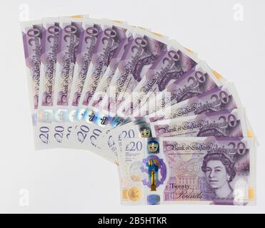 New Twenty pound note 2020 Stock Photo - Alamy