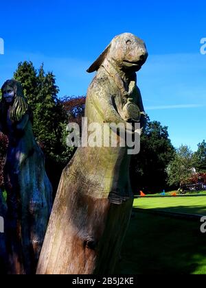 The sculpture "Alice and the White Rabbit" by artist Edwin Russell ...