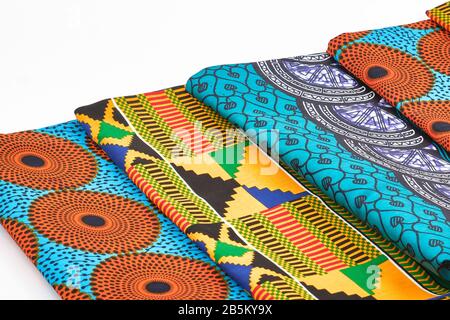 African Ghanaian traditional multi colour and multi pattern cotton ...