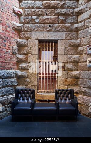 The new lobby area at the Ulumbarra Theater, formerly the Bendigo gaol ...