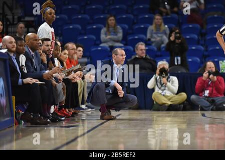 St. John's head coach Joe Tartamella, right, and Athletic Director Ed ...