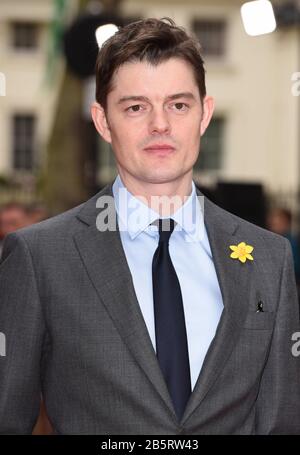 Sam Riley attends the Premiere of Radioactive held at the Curzon ...