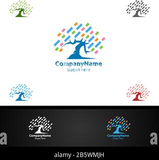 Accounting & Financial tree Logo vector Stock Vector Image & Art - Alamy
