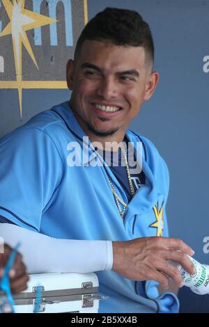 Tampa Bay Rays shortstop Willy Adame fields a grondout by Baltimore ...