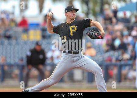 Pittsburgh Pirates starting pitcher Mitch Keller delivers a pitch ...