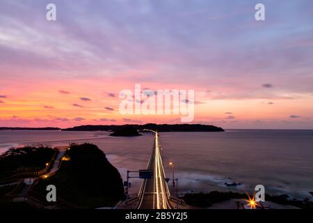 Famous Tsunoshima Bridge in Yamaguchi Prefecture, Japan Stock Photo - Alamy