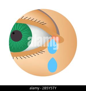cartoon ill eyeball Stock Vector Image & Art - Alamy