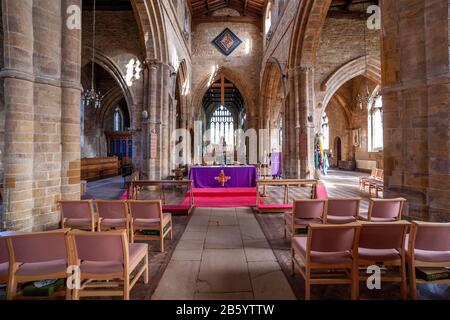 Holy Trinity, Rothwell, Northamptonshire, England, UK. The exterior of ...
