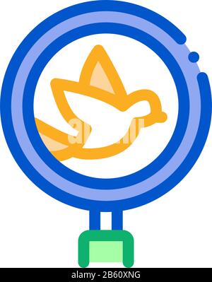 Bird Ornithology Research Icon Vector Stock Vector Image & Art - Alamy
