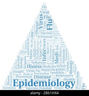 Epidemiology word cloud concept. Collage made of words about ...