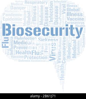 Biosecurity word cloud concept. Collage made of words about biosecurity ...
