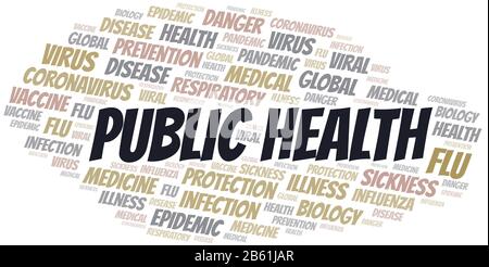 Public health word cloud concept. Vector illustration Stock Vector ...