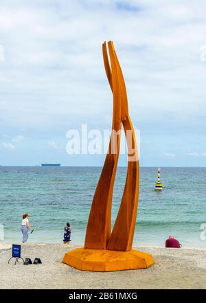 Steel sculpture Embrace (As One) by R M Ron Gomboc sculptor artist at ...