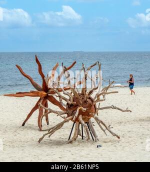 Wooden Viral Escapade by Marcus Tatton sculptor artist at Sculpture by ...