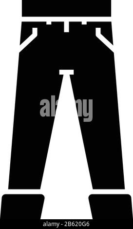 Trousers icon vector, filled flat sign, solid pictogram isolated on ...