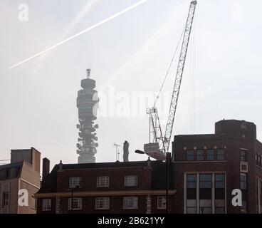 The BT Tower - a communications tower in central London. Previously ...