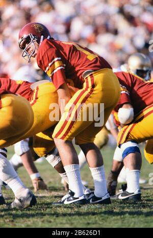 USC vs. Notre Dame Football Game (ca. 1981-1983) - Notre Dame running ...