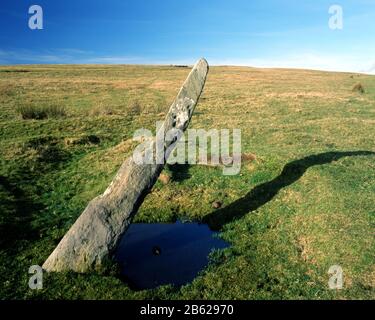 Standing Stone Merthyr Tydfil Common near Fochriw South Wales Stock ...