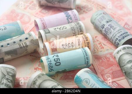 Indian 50 rupee paper currency new note front and back side design ...