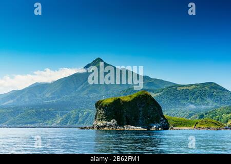Rishiri Island, Rishiri San (mountain), Hokkaido, Japan, Asia Stock ...