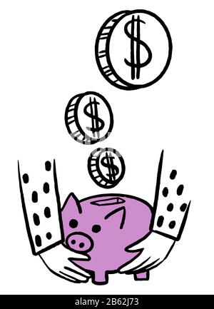 Piggy bank concept for safe investment, finance for protection Stock ...