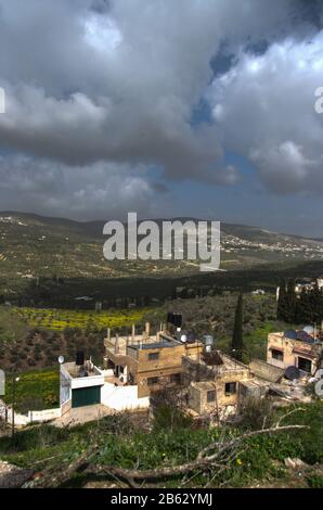 Sebastia ancient israel excavation on palestinian territory Stock Photo ...