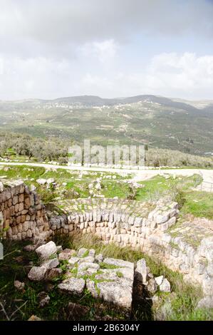 Sebastia ancient israel excavation on palestinian territory Stock Photo ...