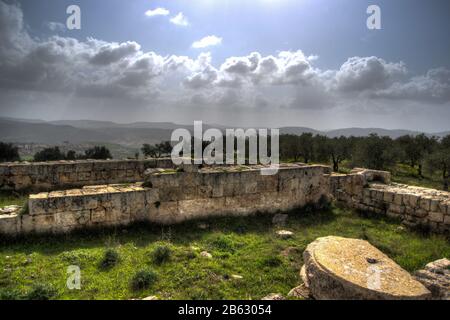 Sebastia ancient israel excavation on palestinian territory Stock Photo ...