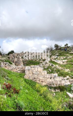 Sebastia ancient israel excavation on palestinian territory Stock Photo ...